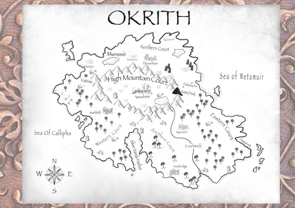 Map of Okrith - AK Mulford
